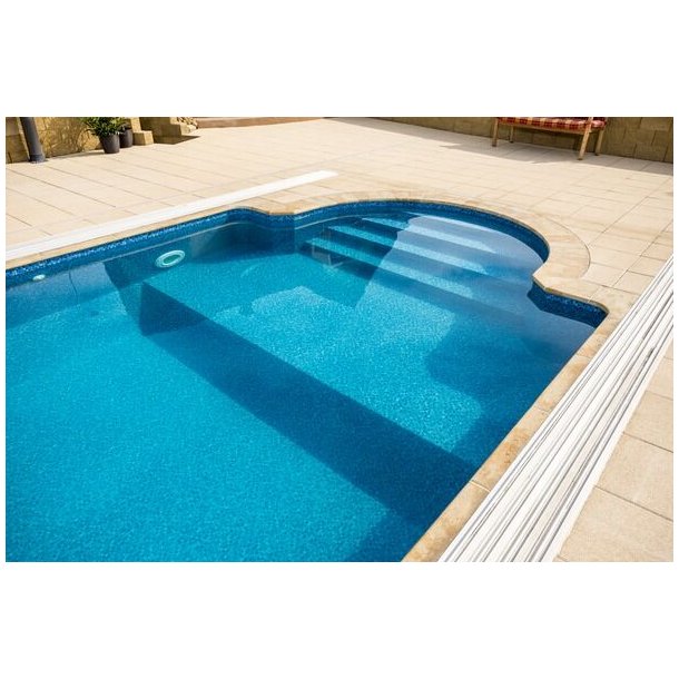 Monaco komposit pool med varierende dybde - Flere størrelser