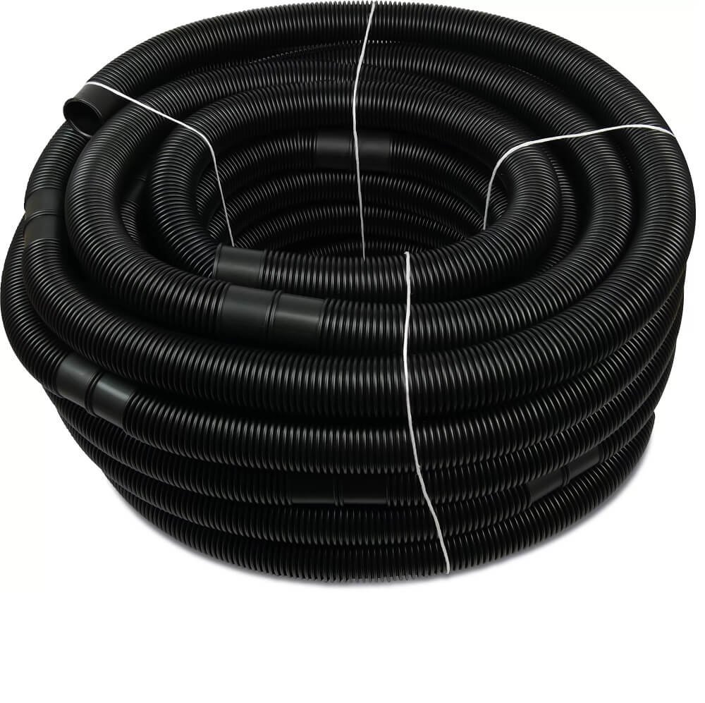 solar slange sort spiral Ø 38 mm - velegnet til solvarmer til Pool