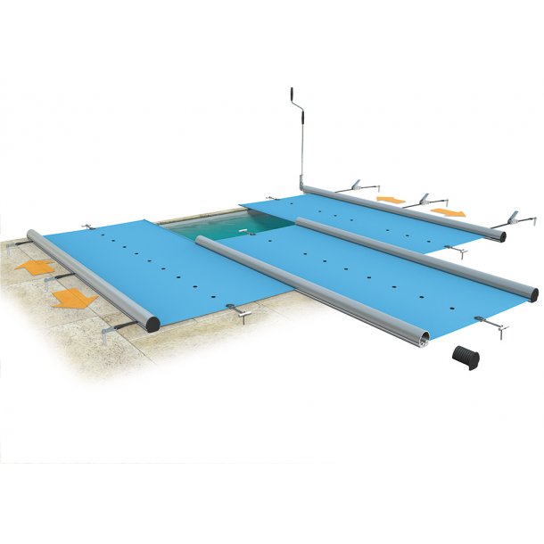 Evolution Sikkerhedscover - Slidstærk PVC-dug - Til pool